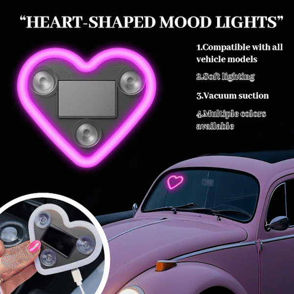 LED Heart-Shaped Ambient Light – baliiwind